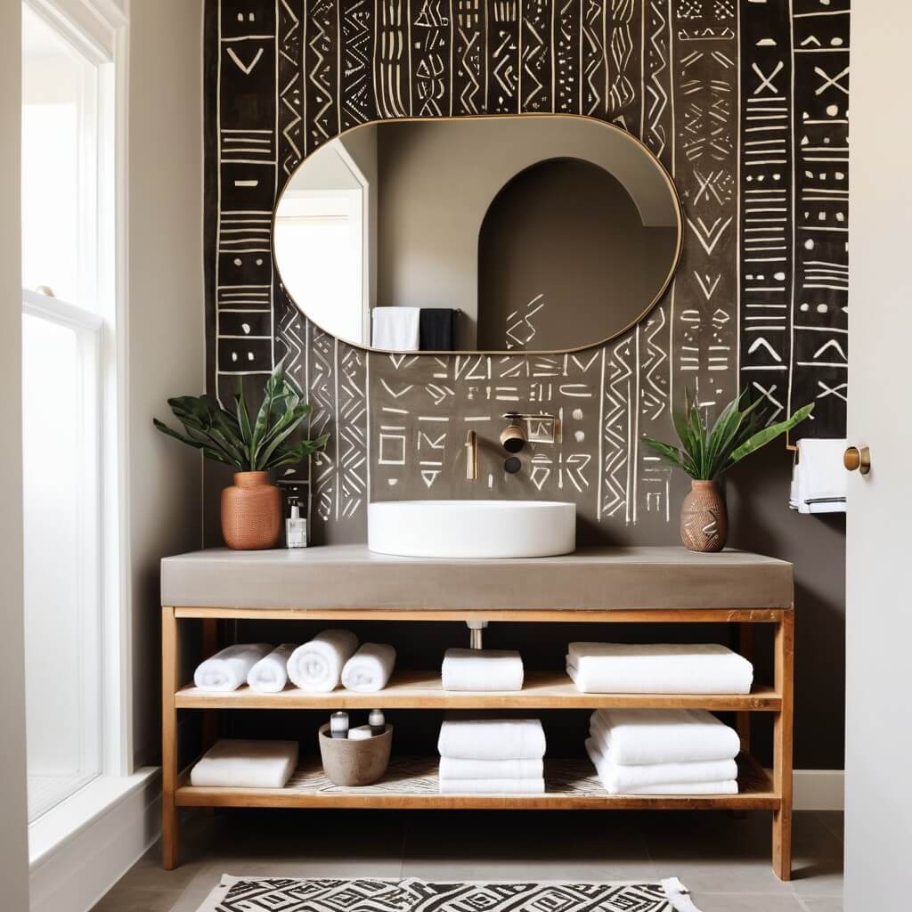African Decor for Your Bathroom: 5 Steps from Easy to Ambitious - OKANLY