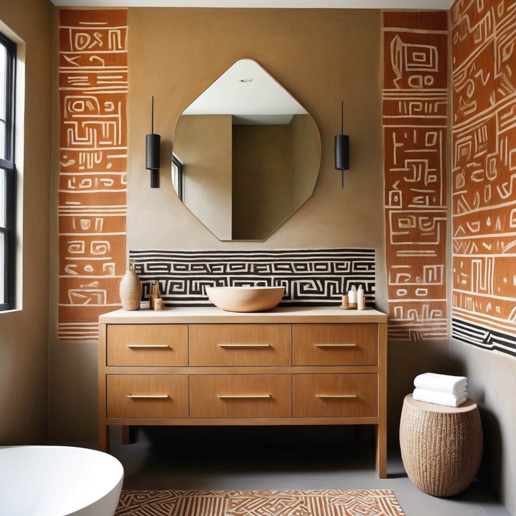 African Decor for Your Bathroom: 5 Steps from Easy to Ambitious - OKANLY