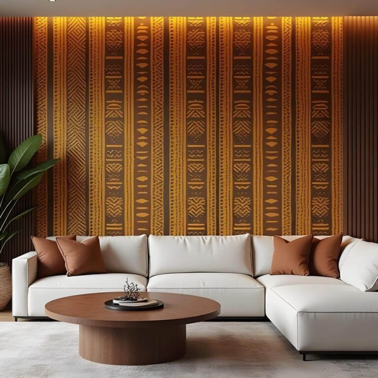 How to Style Iconic Mud Cloth in a Modern Home - OKANLY