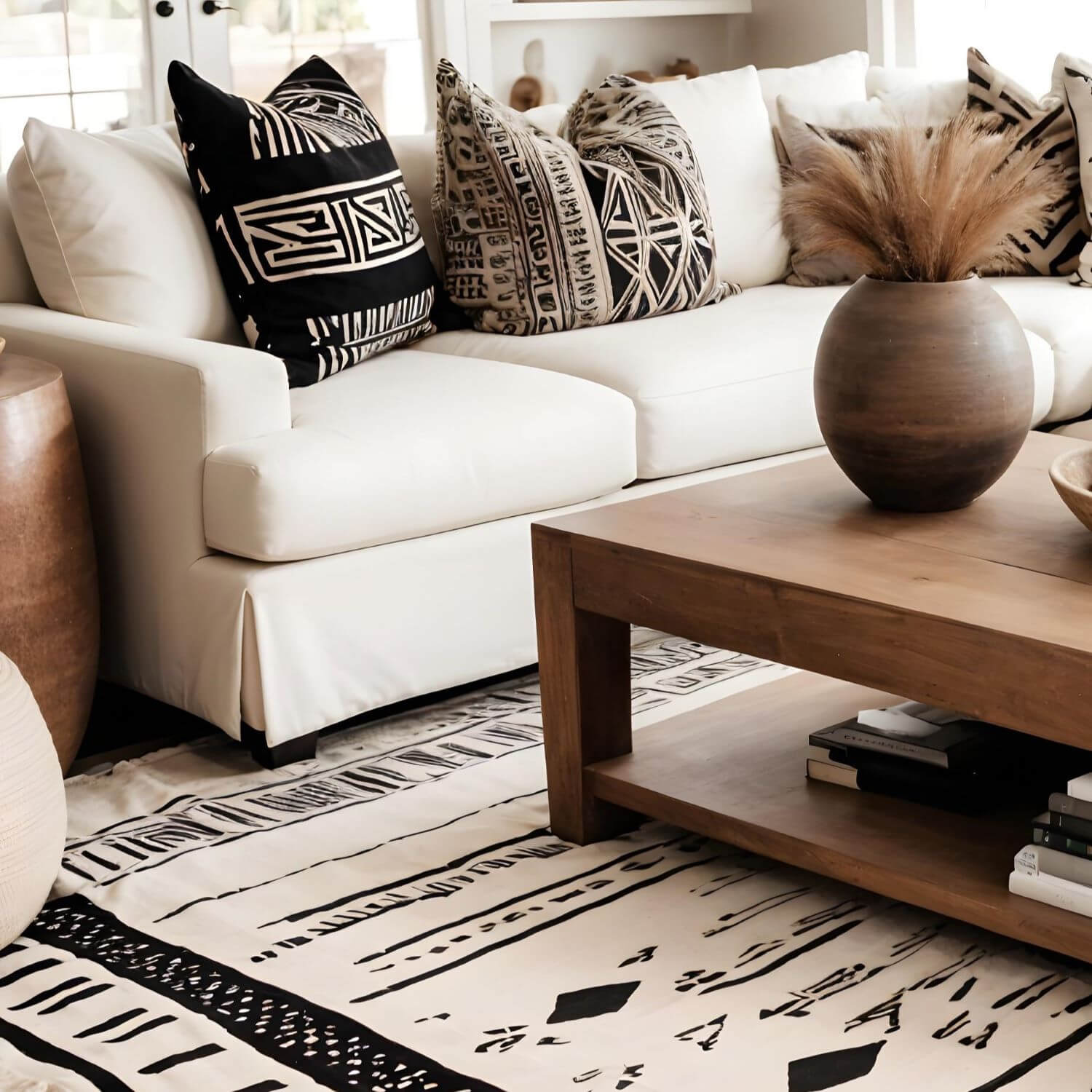 How to Style Iconic Mud Cloth in a Modern Home - OKANLY
